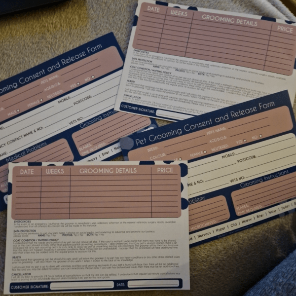 GROOMING CONSENT FORMS